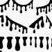 Dripping Elements SVG Vector, DIY Dripping Text Design, Drip Template ...