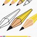 Pencil SVG Bundle, 17 Vector Pencil, School Pencil SVG, Pencil Clipart ...
