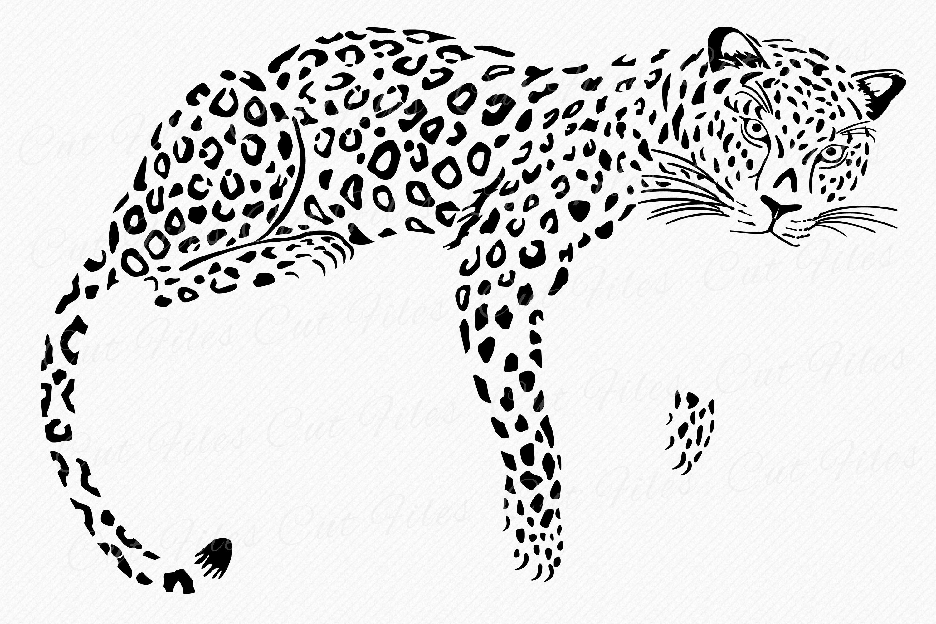 Leopard SVG, Animal SVG, Wild Cat SVG, Leopard Clipart - Vector Cutting ...
