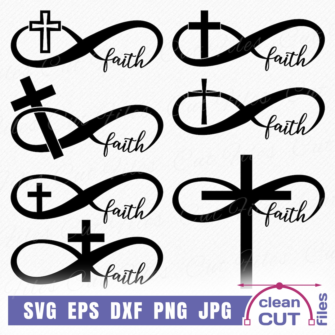 Faith Cross Infinity SVG, Religious SVG, Spiritual T-shirt Design ...