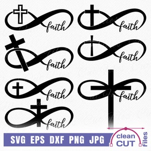 Faith Cross Infinity SVG, Religious SVG, Spiritual T-shirt Design ...