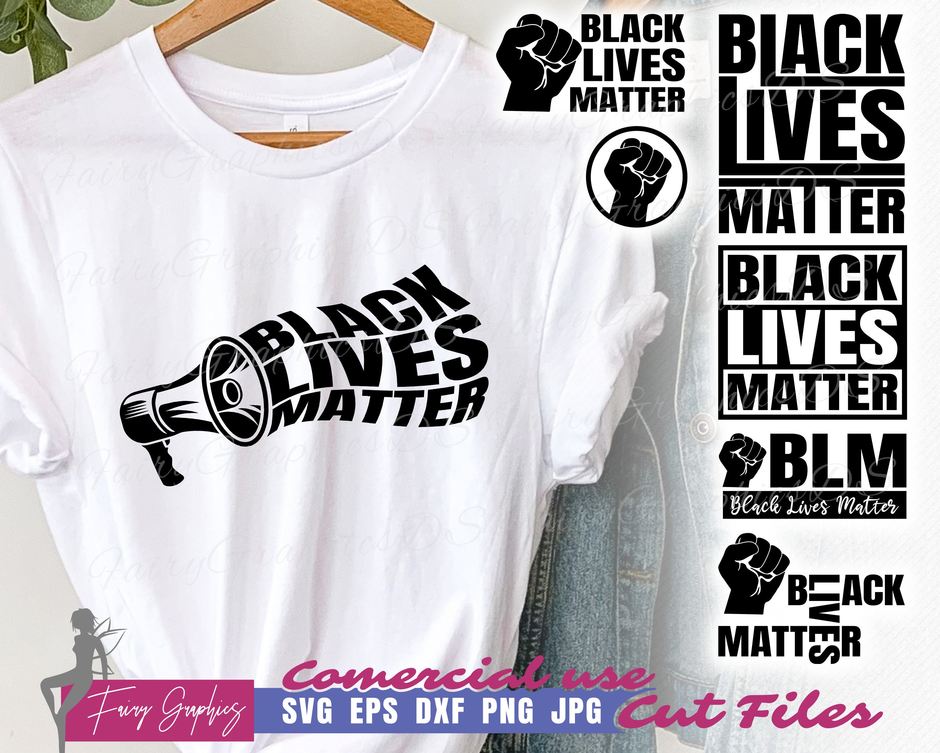 Black Lives Matter SVG Black Protest SVG Cutting Files Black - Etsy