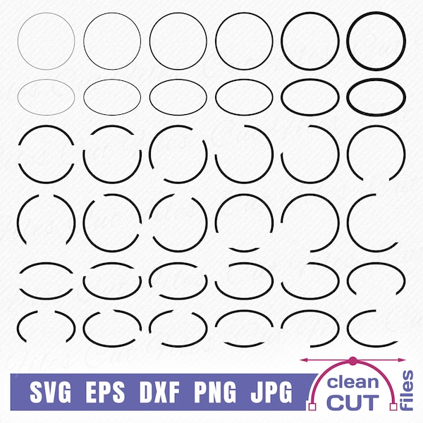 Half Circle Svg - Etsy