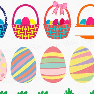 Easter SVG Bundle, Easter Frame SVG, Easter Egg Svg, Bunny Name Frame ...