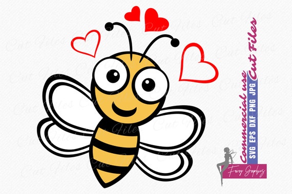 Bee SVG Layered Cuting and Clipart File Bumble Bee SVG Cute - Etsy