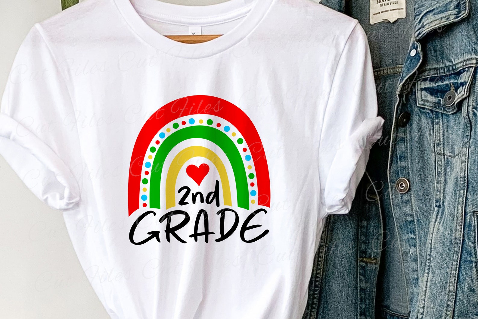 2nd Grade SVG Second Grade Rainbow SVG Back to School Shirt - Etsy