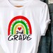 2nd Grade SVG, Second Grade Rainbow SVG, Back to School Shirt Cutting ...