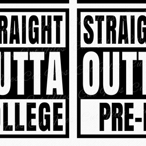 Straight Outta School SVG Bundle Cutting and Clipart Files | Straight ...