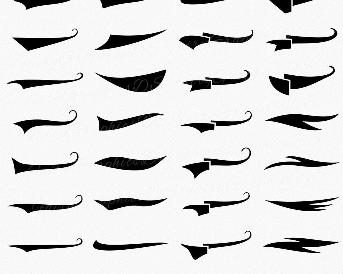 Baseball Text Tails SVG Bundle 66 Vector and Clipart Tails - Etsy