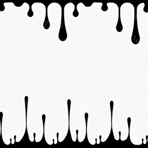 Dripping Borders SVG Vector, Seamless Dripping Elements Design, Paint ...