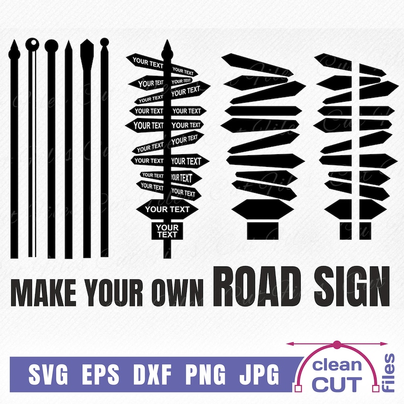 Blank Road Sign SVG - Make Your Own Road Sign, Way Arrows Stirling ...