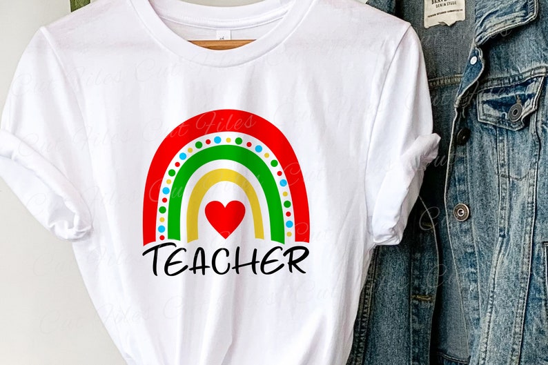 Back to School Rainbow SVG Bundle, Rainbow Grades Shirt Cutting and ...