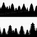 Forest Line SVG Seamless Pine Trees, Tree Line SVG, Pine Trees Clipart ...