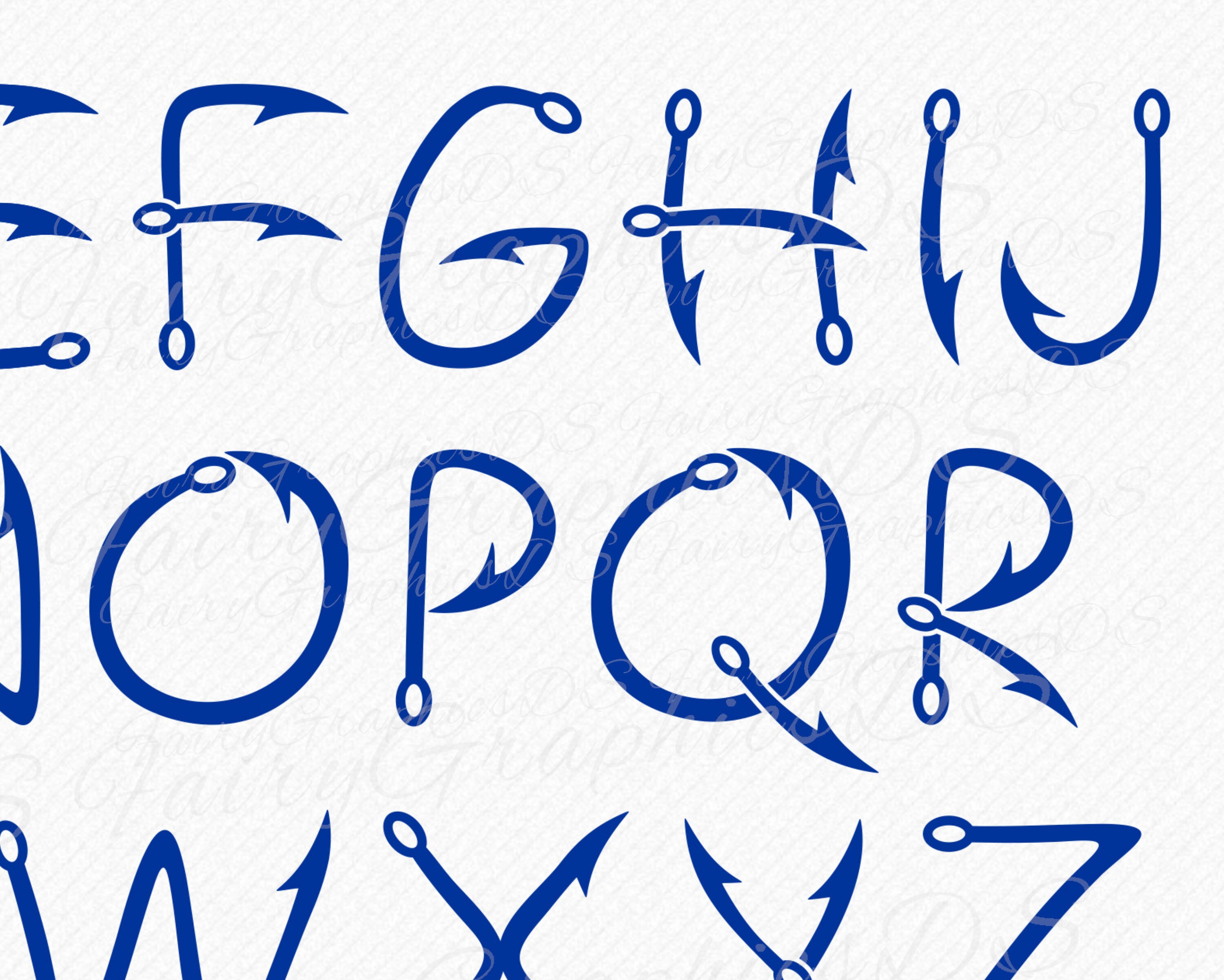 Fishing Font TTF OTF SVG Installable Fishing Font Hook Font - Etsy Canada