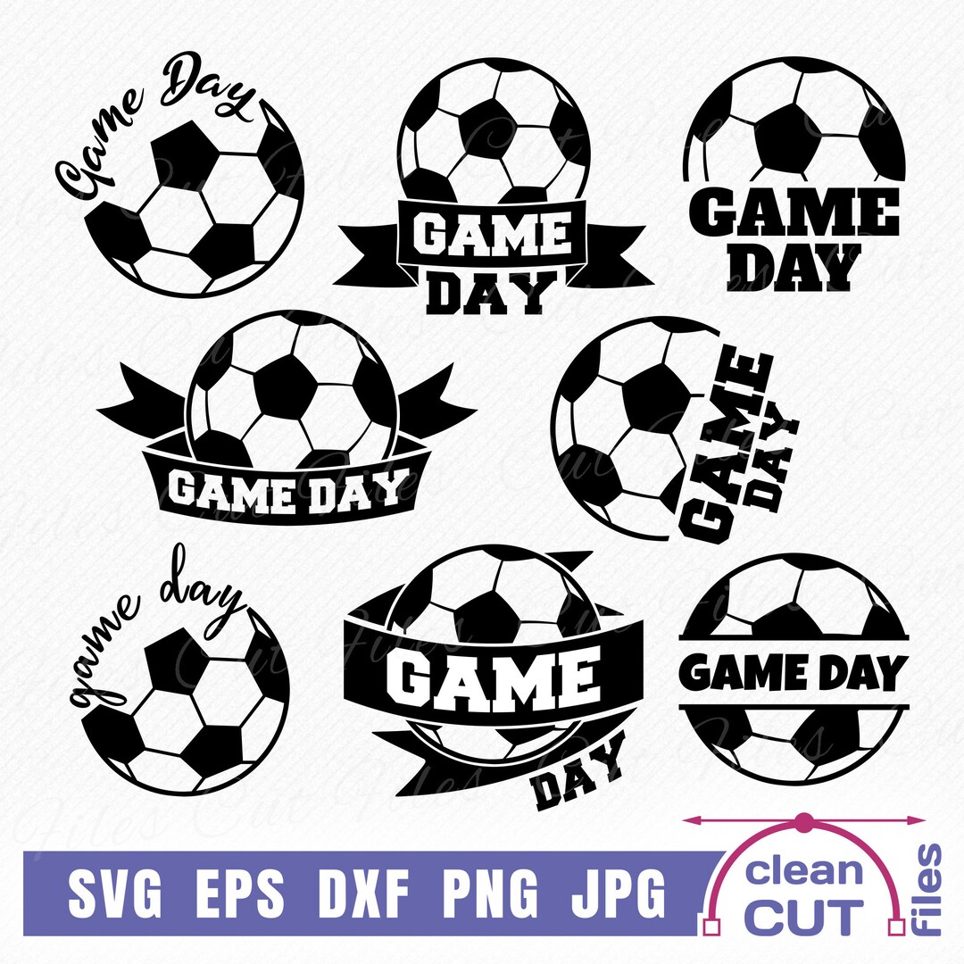 Soccer Game Day SVG Designs Bundle, Soccer Ball SVG, Game Day Cut File ...