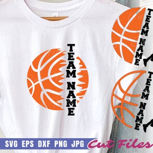 Basketball Team SVG Template | Basketball Your Team Name Vector and ...