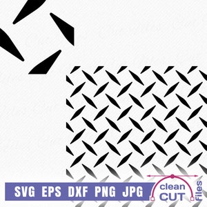 Diamond Plate Patterns SVG Vector Bundle Clipart Files, Seamless ...