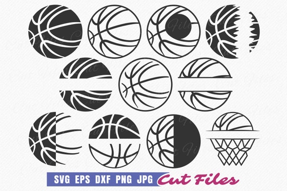 Basketball SVG Bundle Basketball Template Clipart and | Etsy