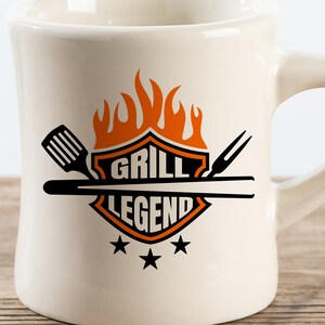 Grill Legend SVG Design for Apron T-shirt - Flaunt Your Barbecue Skills ...