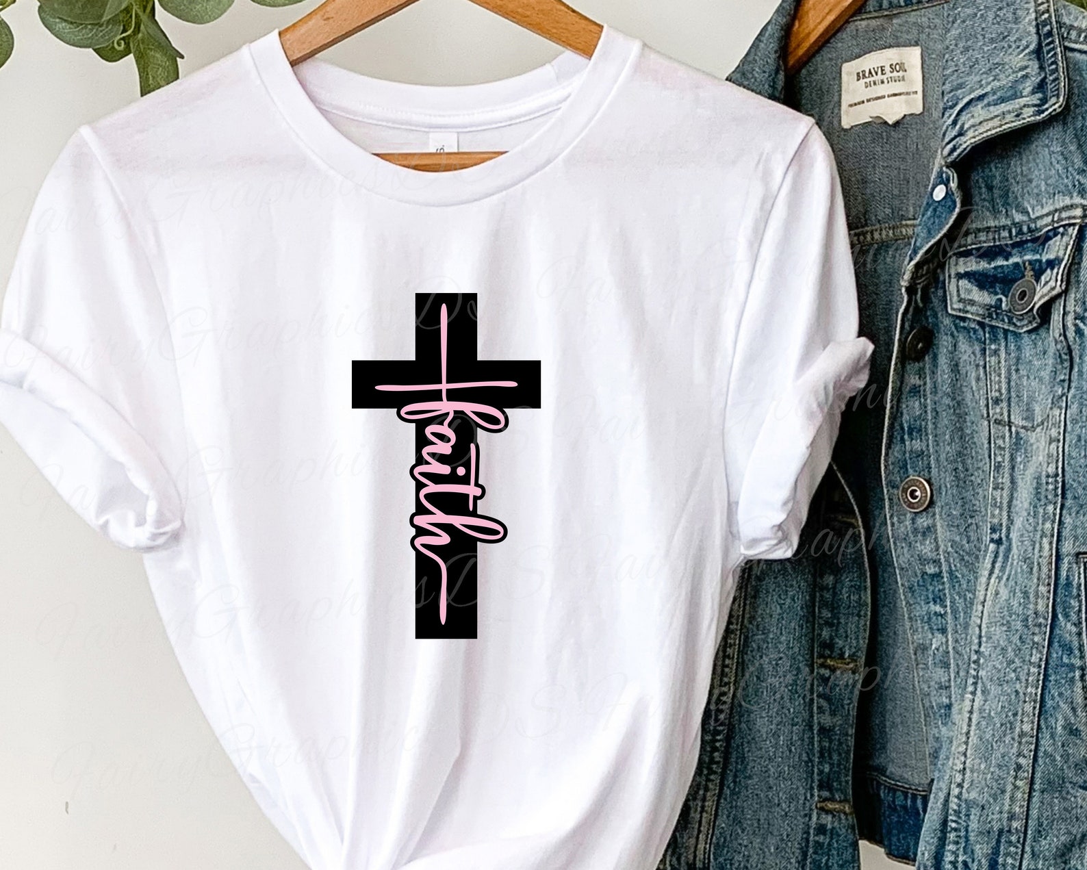 Faith Cross SVG, Religious SVG, Spiritual T-shirt Design, Script Faith ...