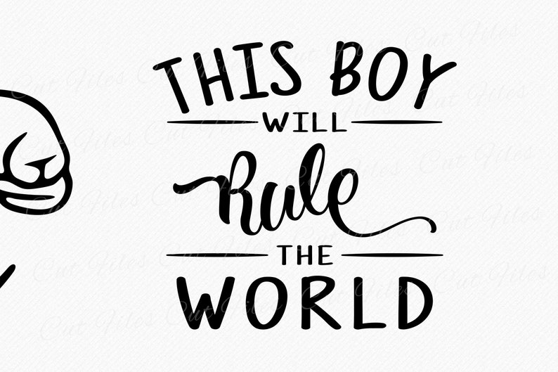 Boy SVG This Boy Will Rule the World SVG Cutting and Clipart - Etsy