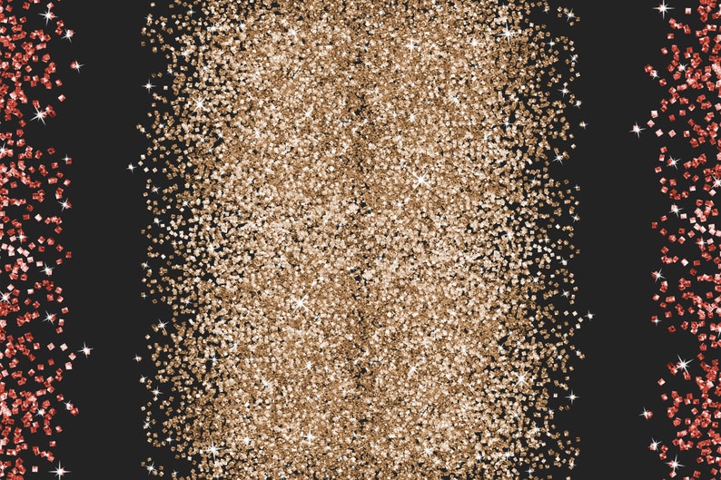 Earth Tone Glitter Confetti Borders | 30 Earth Tone Glitter Overlay ...