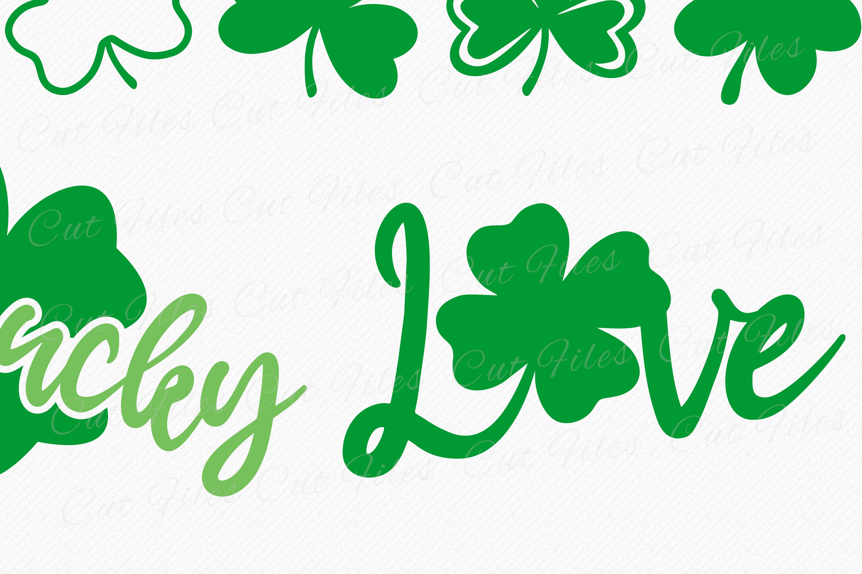 Shamrock SVG Bundle Clover Leaf Template Saint Patricks Day - Etsy