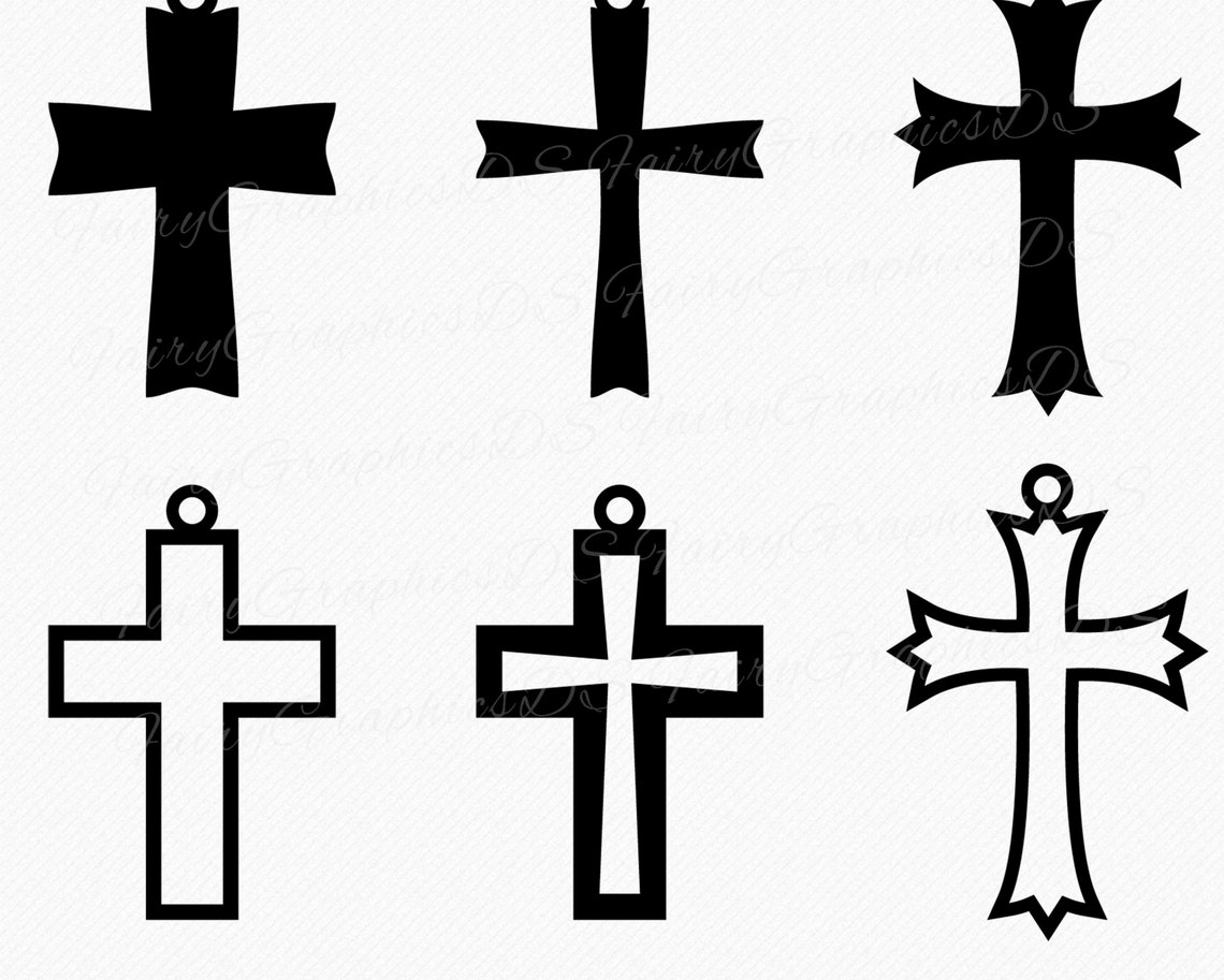Earrings Cross Template SVG Bundle, Religious Earrings Templates ...