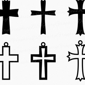 Earrings Cross Template SVG Bundle, Religious Earrings Templates ...