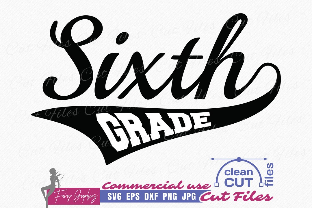 Sixth Grade Baseball SVG, Sixth Grade SVG, 6th Grade SVG, Back to ...
