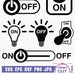 On off Power Button SVG Bundle Toggle Switch, Power Symbol on Off ...