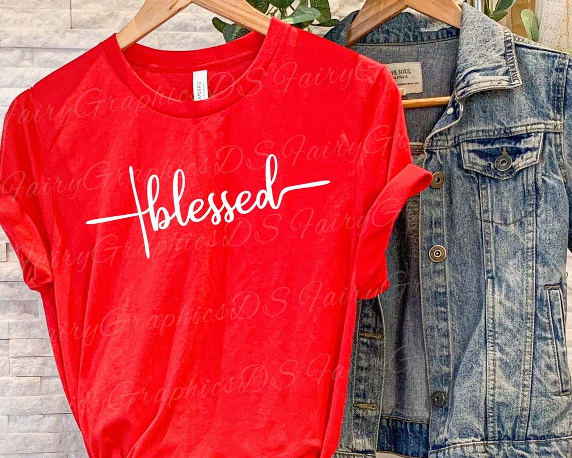 Blessed Cross SVG Religious SVG Spiritual T-shirt Design - Etsy