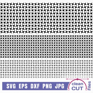 Basket Weave Patterns SVG Bundle, Seamless Basket Weave Template ...