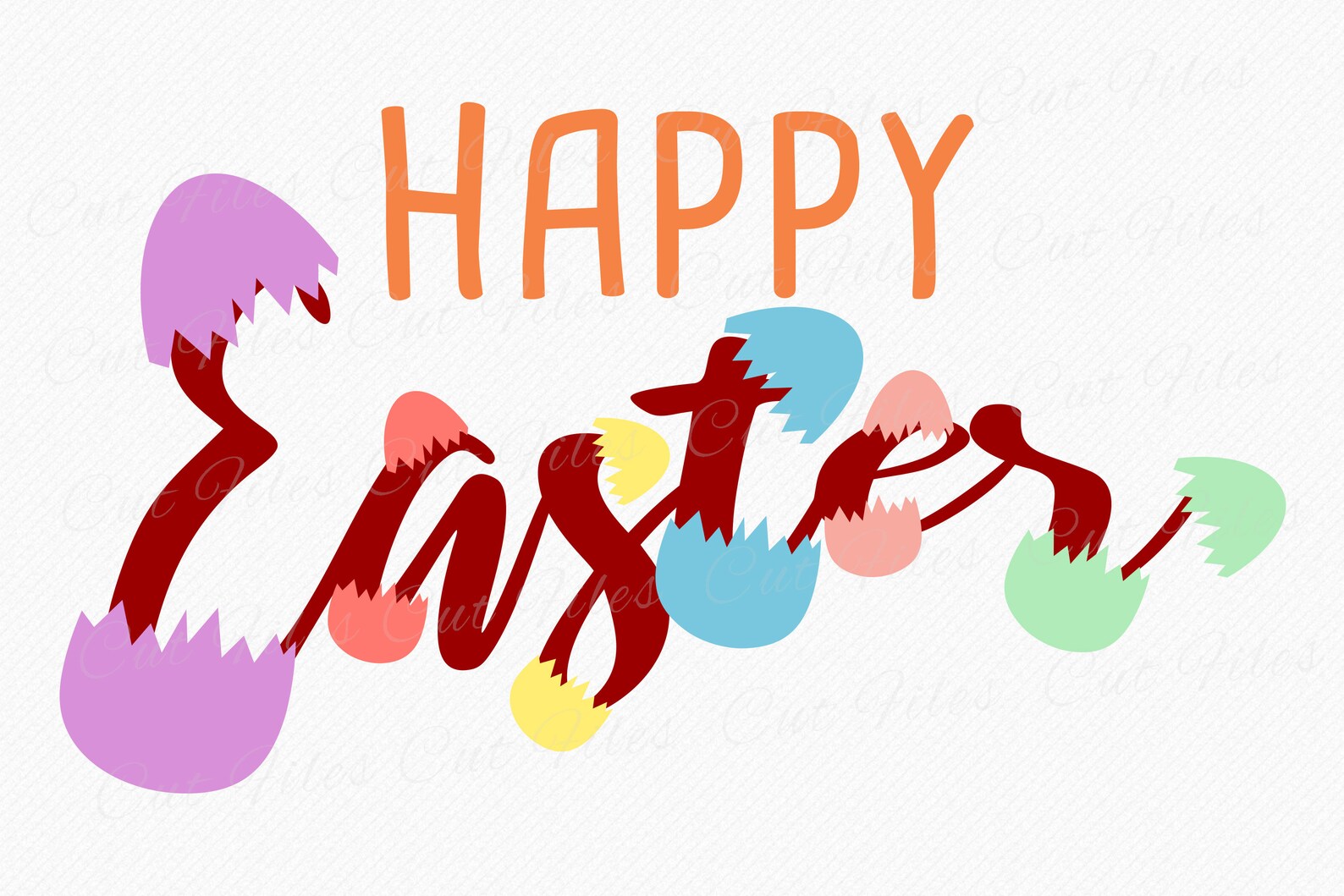 Easter Egg SVG Bundle, Eggs SVG Cutting and Clipart Files, Pastel Color ...
