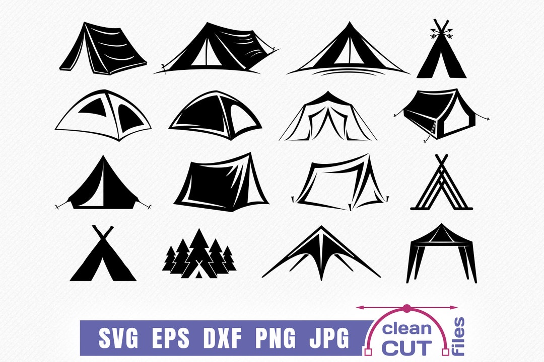 Tent SVG Vector Bundle - Embrace the Great Camping Outdoors With ...