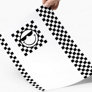 Checker Patterns SVG Bundle, Distressed Twisted Grunge Circle Border ...