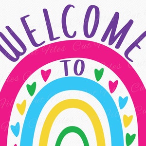 4th Grade Rainbow SVG, Welcome to Fourth Grade Rainbow SVG, Back to ...
