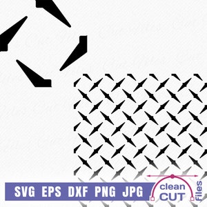 Diamond Plate Patterns SVG Vector Bundle Clipart Files, Seamless ...