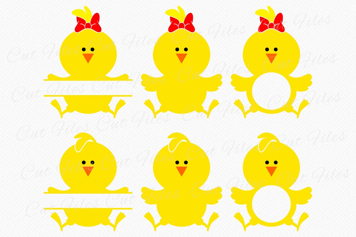 Easter Chick SVG Cute Chick Vector Chick Clipart Files - Etsy