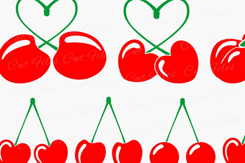 Cherries SVG Bundle Cherry Vector and Clipart Files - Etsy