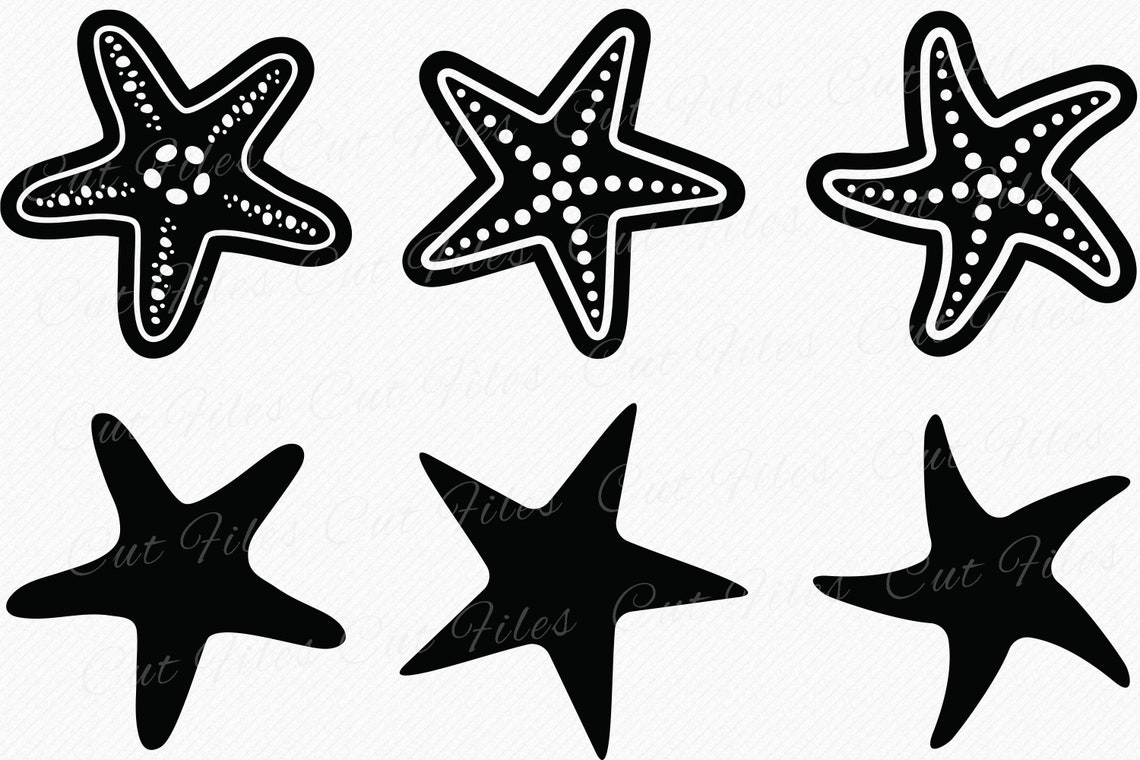 Starfish SVG Bundle 20 Vector Star Fish Ocean Animal Clipart - Etsy