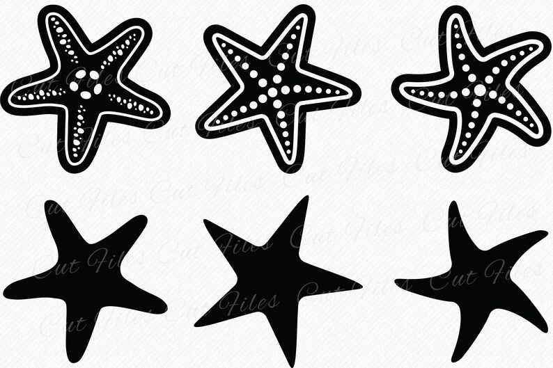 Starfish SVG Bundle 20 Vector Star Fish Ocean Animal Clipart - Etsy