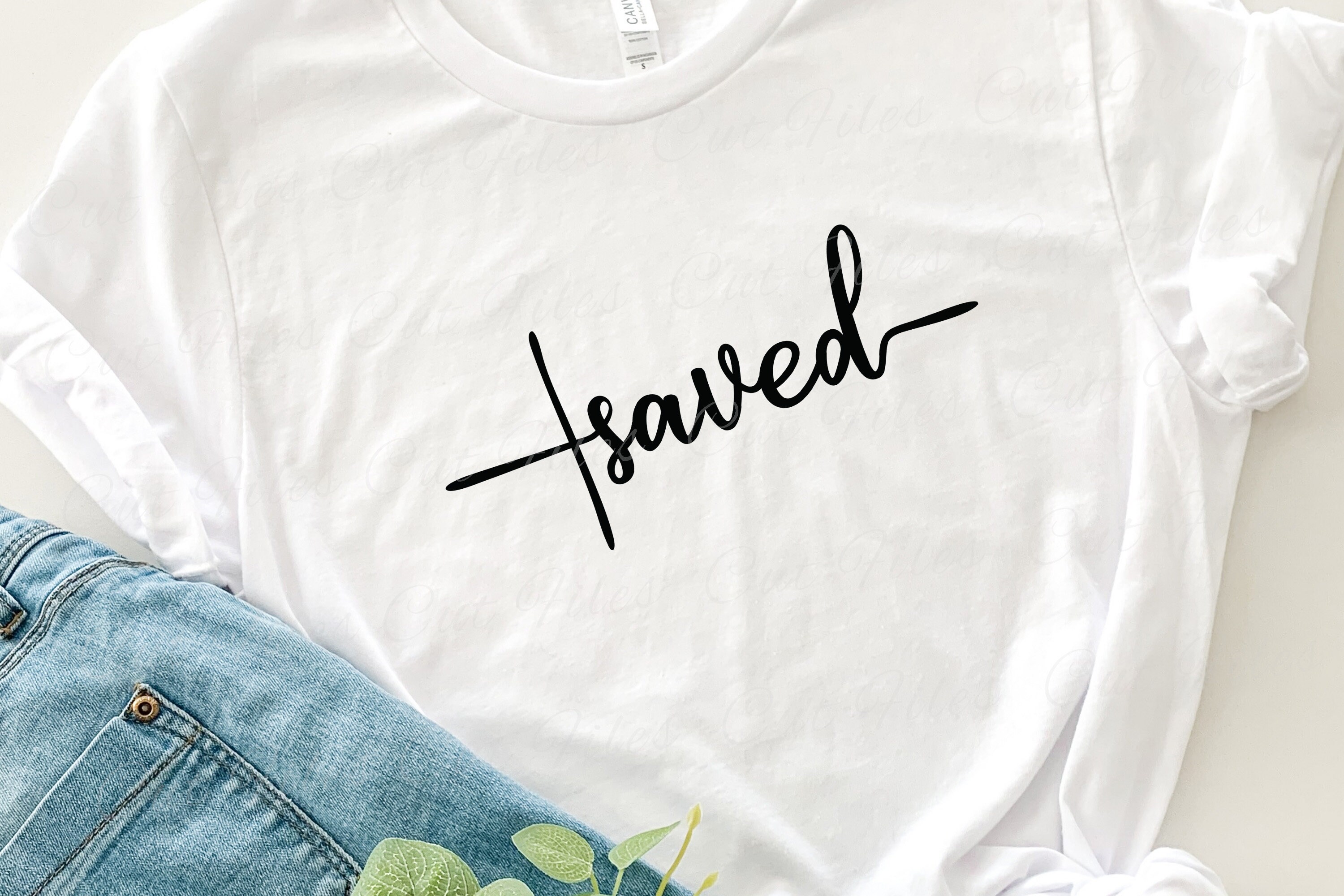 Saved Cross SVG Religious SVG Spiritual T-shirt Design - Etsy