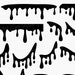Dripping Elements SVG Vector, DIY Dripping Text Design, Drip Template ...