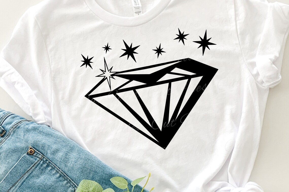 Diamond SVG Gem SVG Emerald SVG Diamond Clipart Wall Art - Etsy