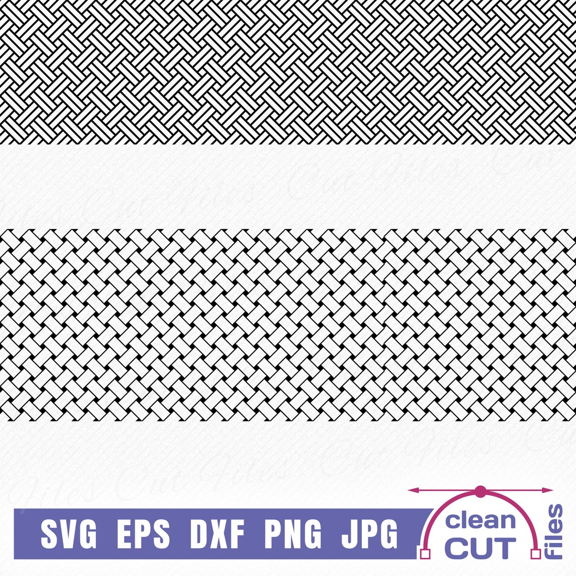 Basket Weave SVG Bundle, Black and White Seamless Basket Weave Patterns ...