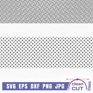 Basket Weave SVG Bundle, Black and White Seamless Basket Weave Patterns ...