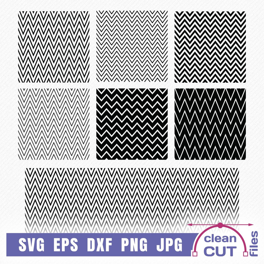 Seamless Chevron Pattern SVG, Zig-zag Geometric Line Arrows Background ...
