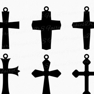 Earrings Cross Template SVG Bundle, Religious Earrings Templates ...