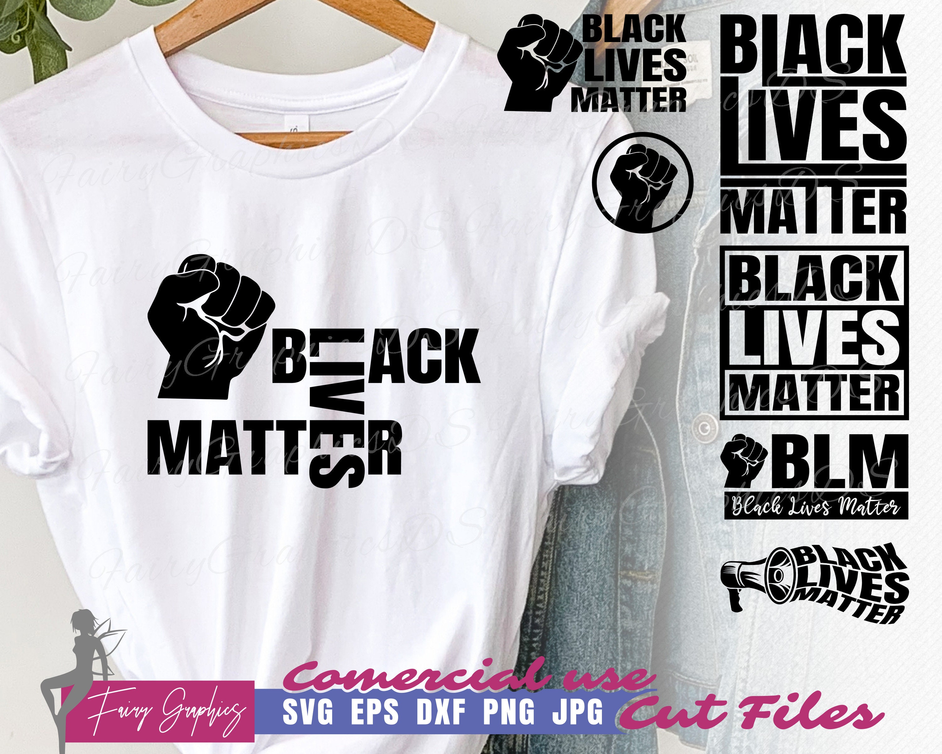Black Lives Matter SVG Black Protest SVG Cutting Files Black - Etsy
